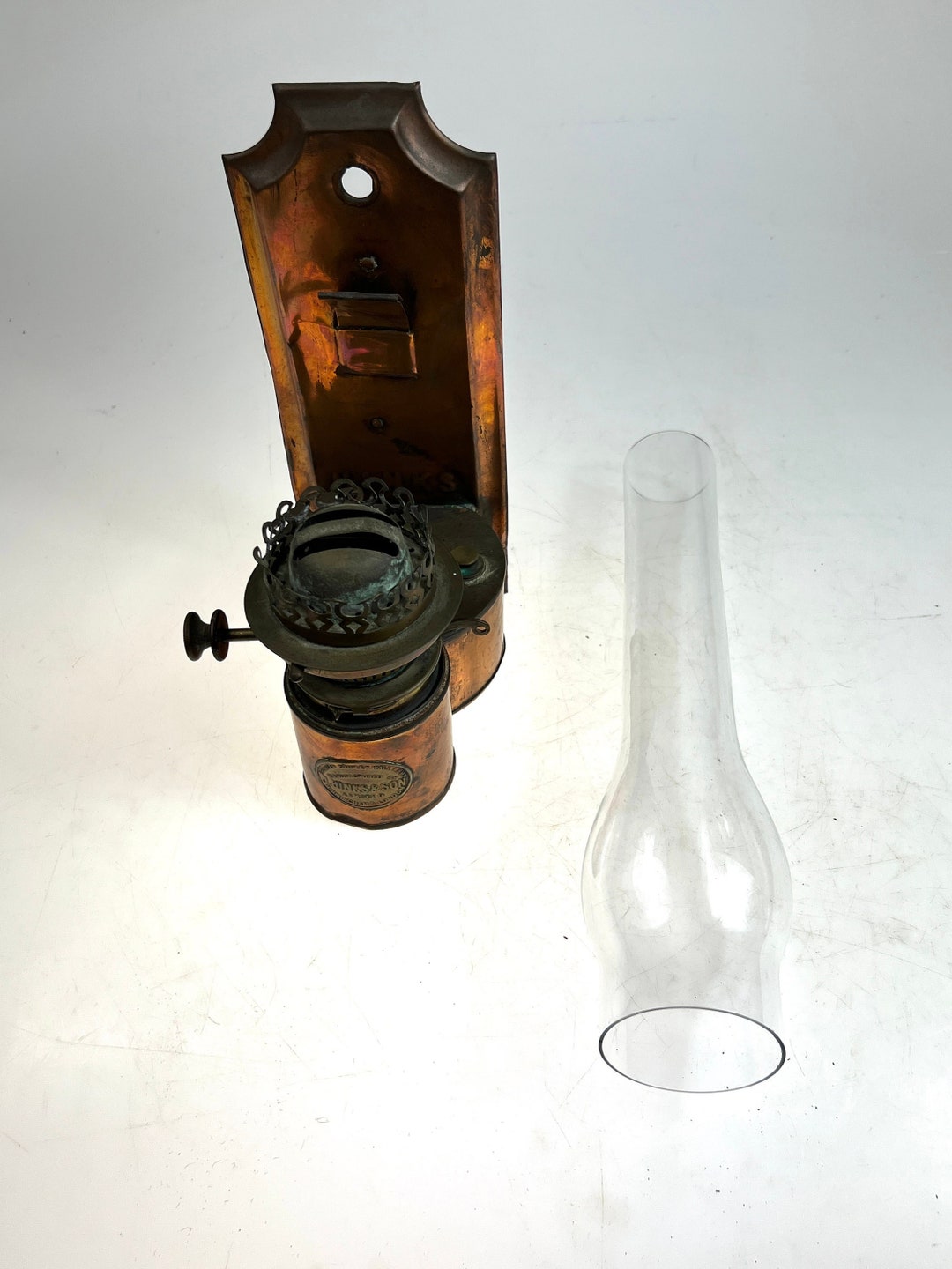 RARE! J. Hinks & Son Premier Duplex Wall Lamp No. 2 - Circa Late 1800's ...