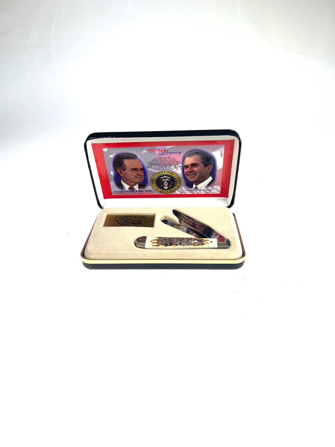 2001 W.R. Case and Sons Case XX the Bush Legacy Pocket Knife Mint in ...