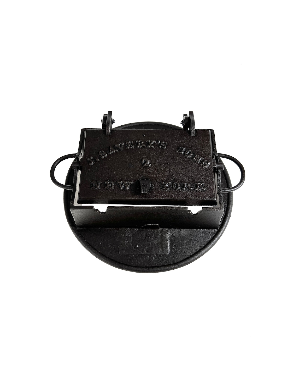 RARE!! BEAUTIFUL!! J. Savery's Sons New York #2 Cast Iron Rectangular ...