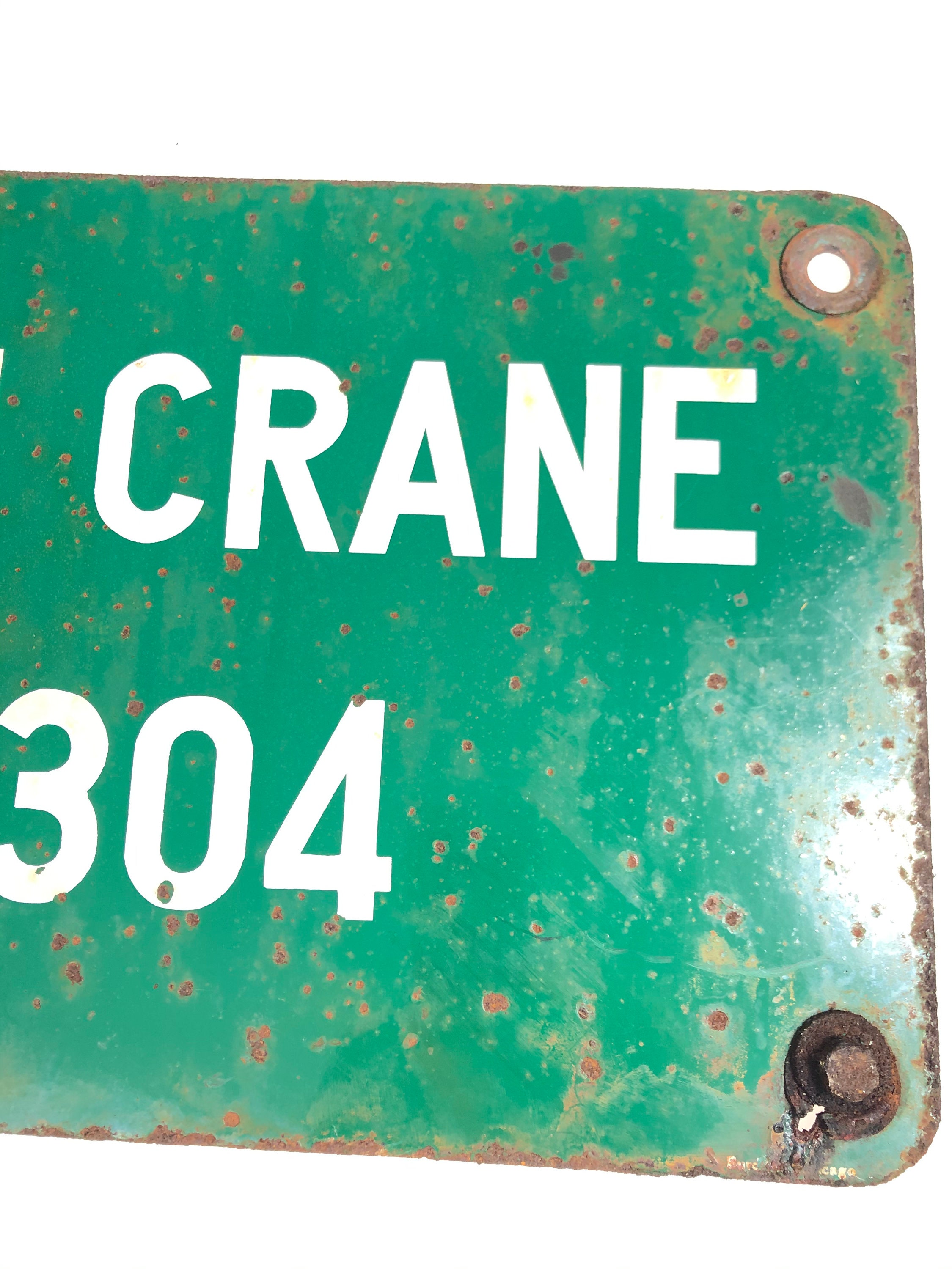 UNIQUE Industrial Porcelain Sign 10 Ton Crane From Johnstown | Etsy