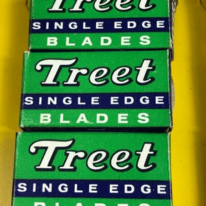 Vintage (1960s? 1970s?) Treet Single Edge 4 Blades for 19c Store ...