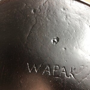 Antique Wapak No 10 Block Logo Cast Iron Skillet - Outside Heat Ring ...