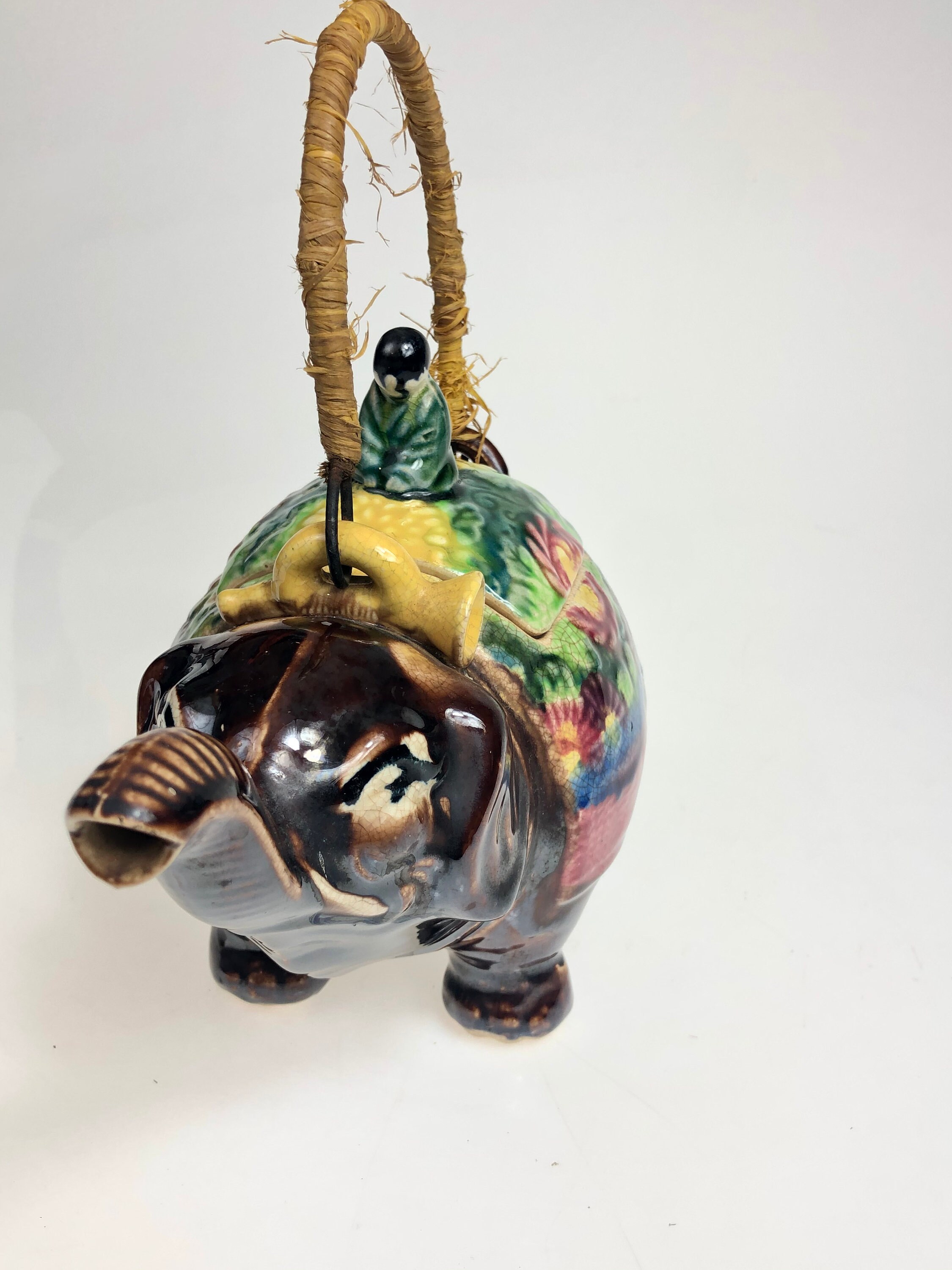 Vintage Made in Japan Elephant With Rider Porcelain Teapot - Etsy