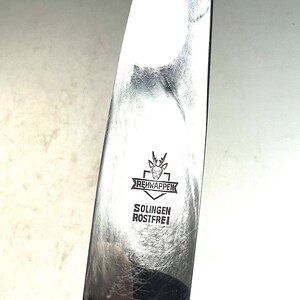 Vintage RARE! Rehwappen Solingen Rostfrei Thick Stag Handle Knife - Etsy