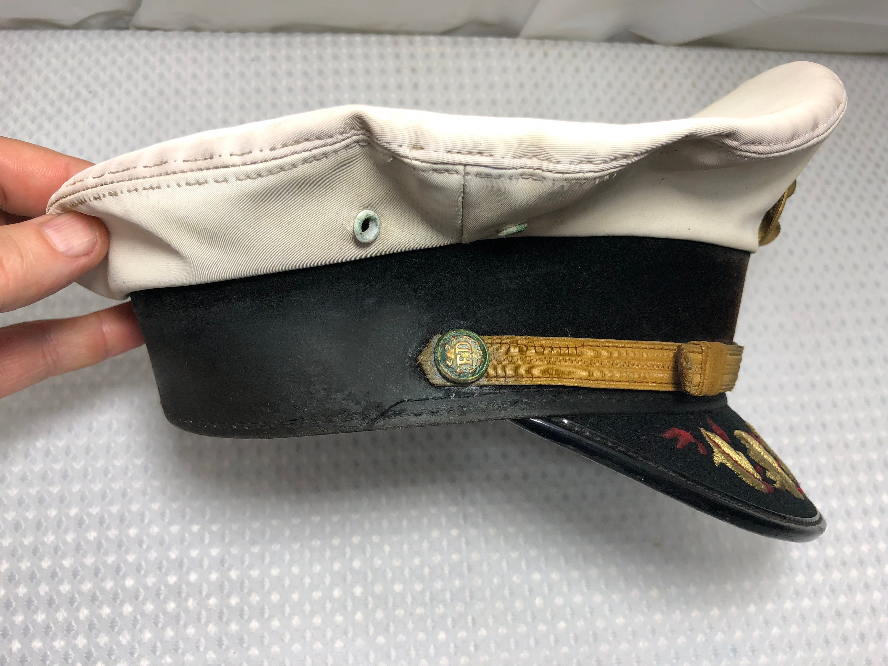 Vintage Fire Chief Dress Hat United Hatters Cap & Millinery Workers 6 7 ...
