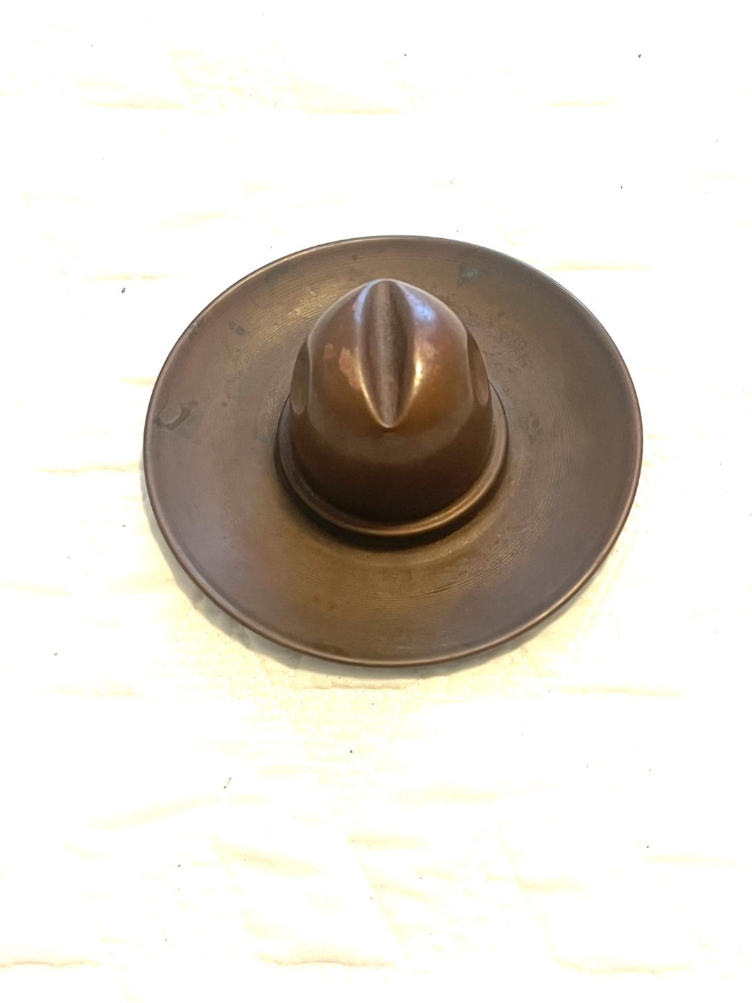 Vintage Miniature Copper Cowboy Hat Sombrero Ashtray - FREE SHIPPING ...