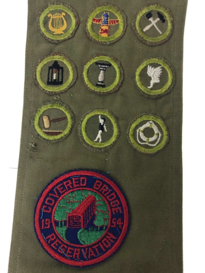 RARE Boy Scout 1950s Sash Very Unique Patches 9 Type E Merit - Etsy