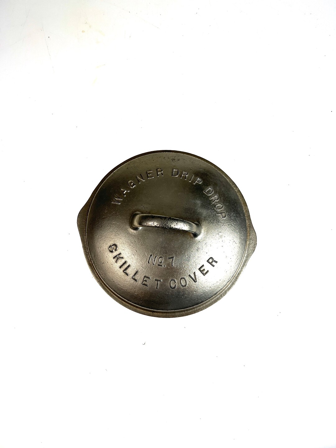 NICE!! Hard-to-find Wagner Drip Drop #7 1067B Skillet Cover - Fully ...