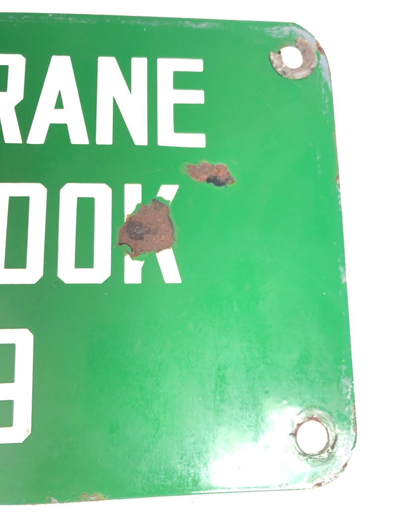 UNIQUE Industrial Porcelain Sign 2 Ton Crane Hook From - Etsy