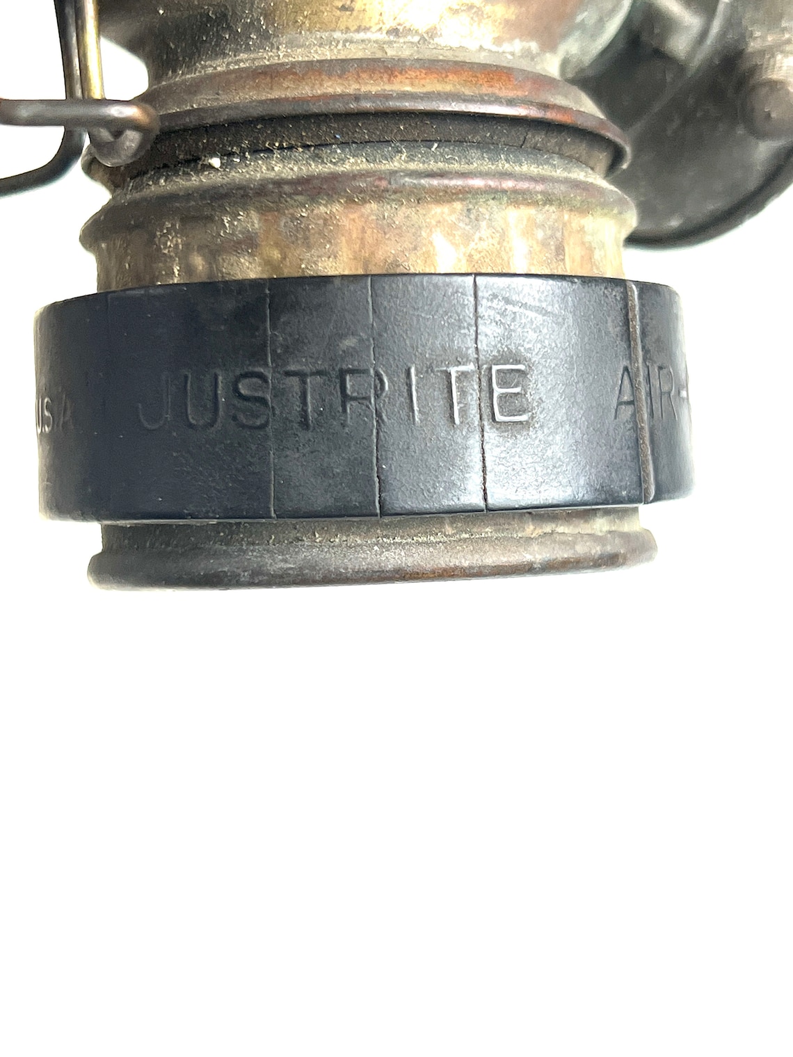 Antique Miners JUSTRITE STREAMLINED CARBIDE Lamp With Air Cooled Grip ...