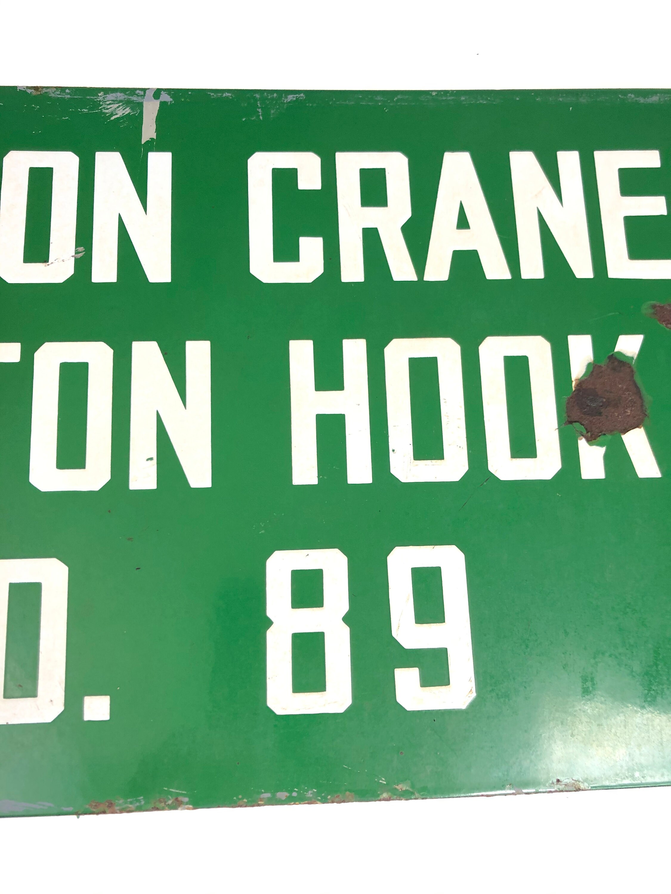 UNIQUE Industrial Porcelain Sign 2 Ton Crane Hook From - Etsy