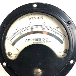 Weston Model 643 Amperes D.C. KS-7898 Cal KS-8600 L6 Gauge - Etsy