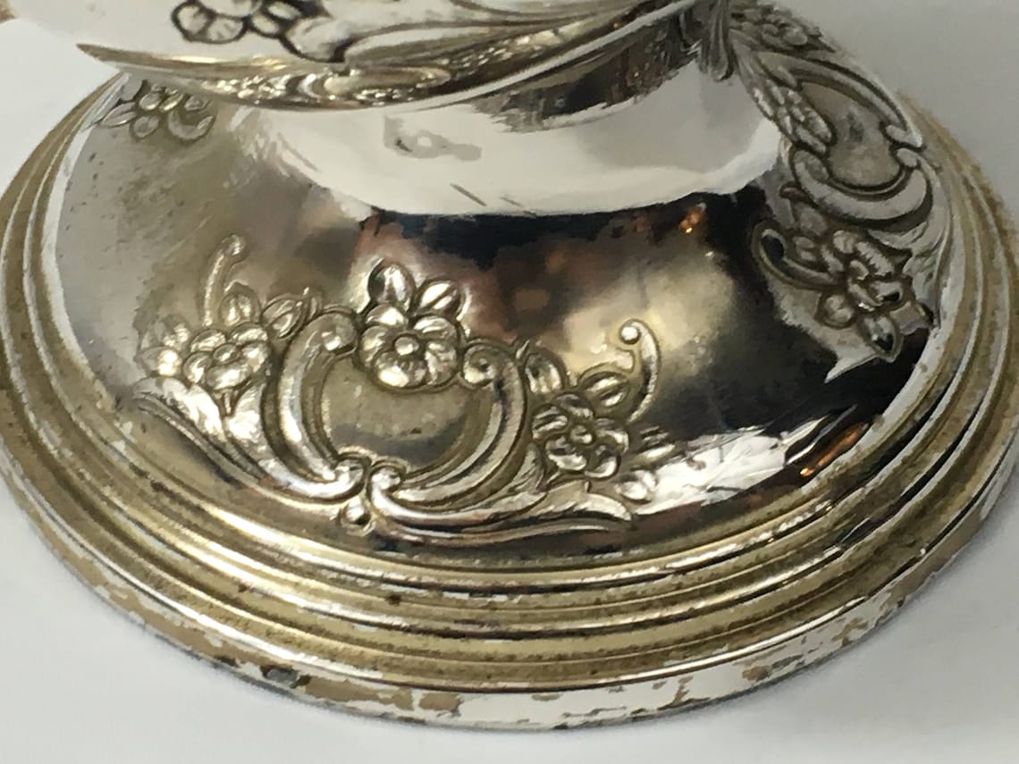 Vintage 1940's Raimond Silverplate Pedestal Scuttle Sugar | Etsy