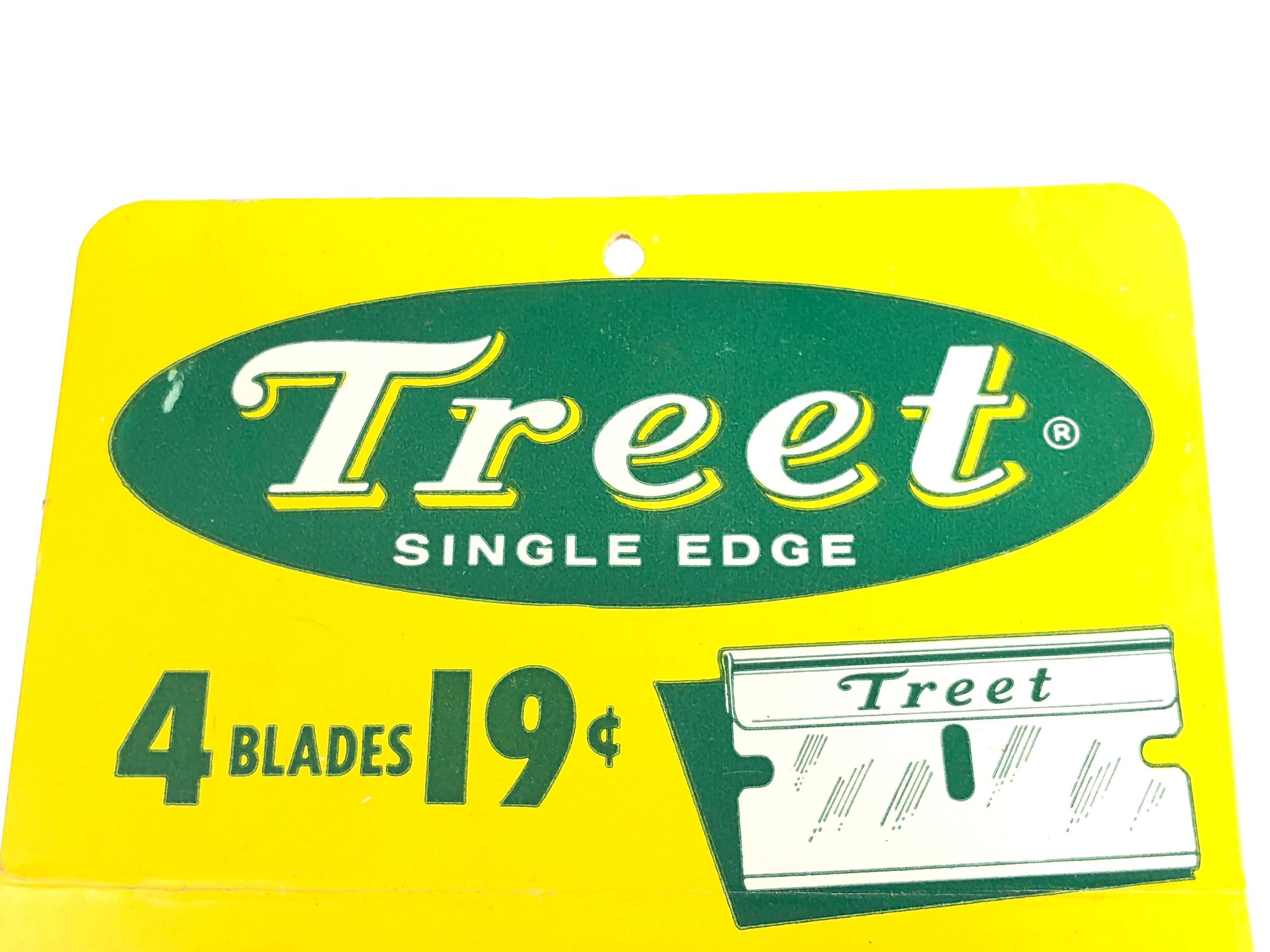 Vintage (1960s? 1970s?) Treet Single Edge 4 Blades for 19c Store ...