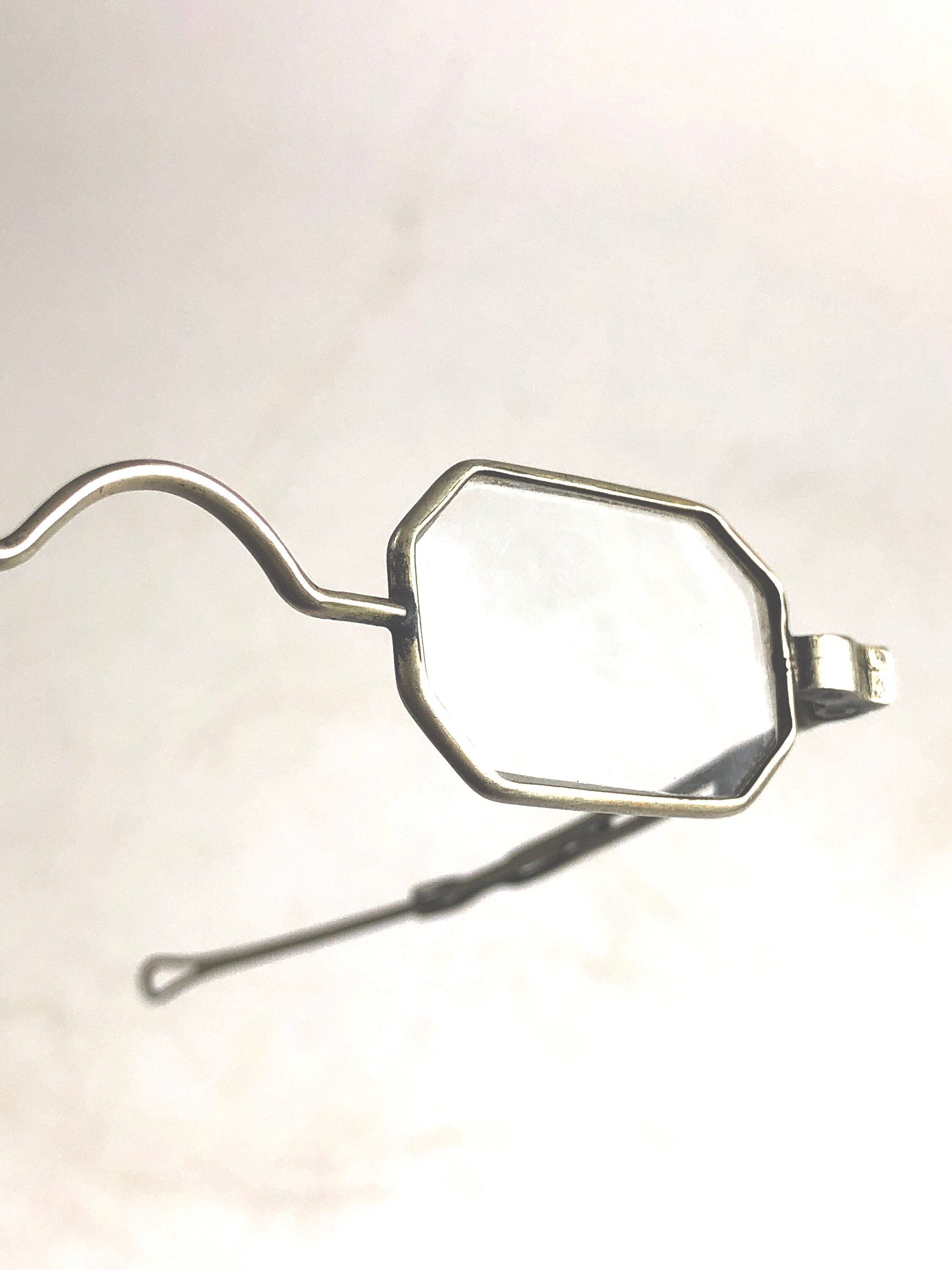 Antique mid 1800's Eyeglasses Octagon Lenses Crank | Etsy