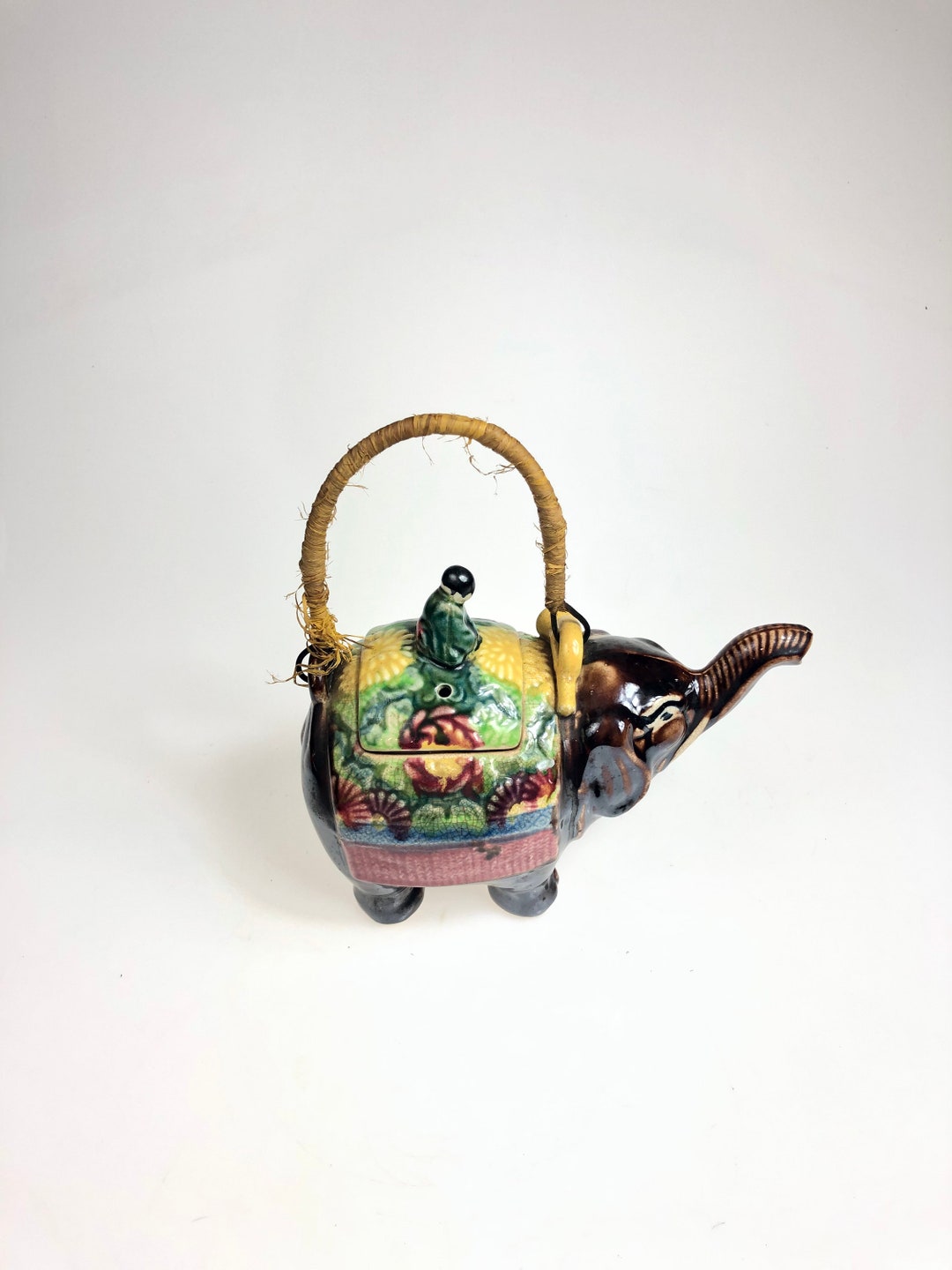 Vintage Made in Japan Elephant With Rider Porcelain Teapot - Early 1900 ...