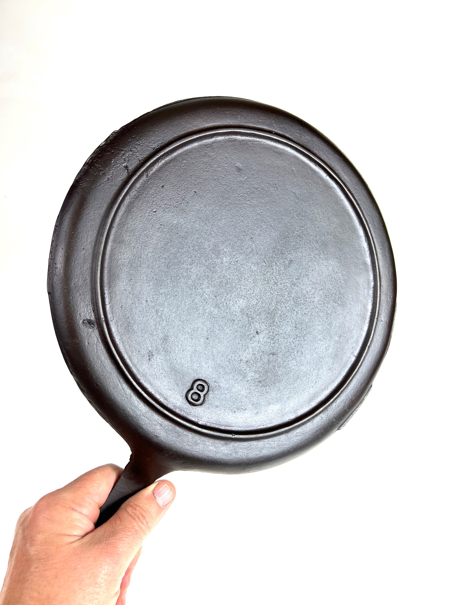 Antique Cast Iron 8 Griddle With Inset Heat Ring - Etsy