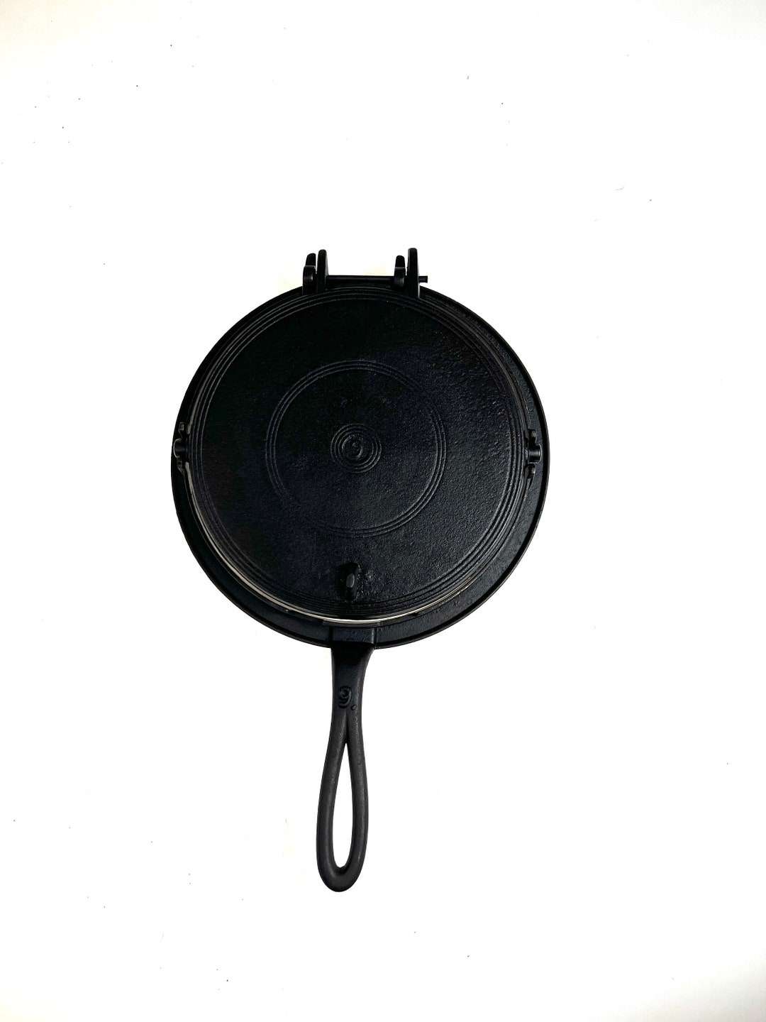 BEAUTIFUL UNIQUE Antique Cast Iron 9 Playing Card Design Waffle Iron ...