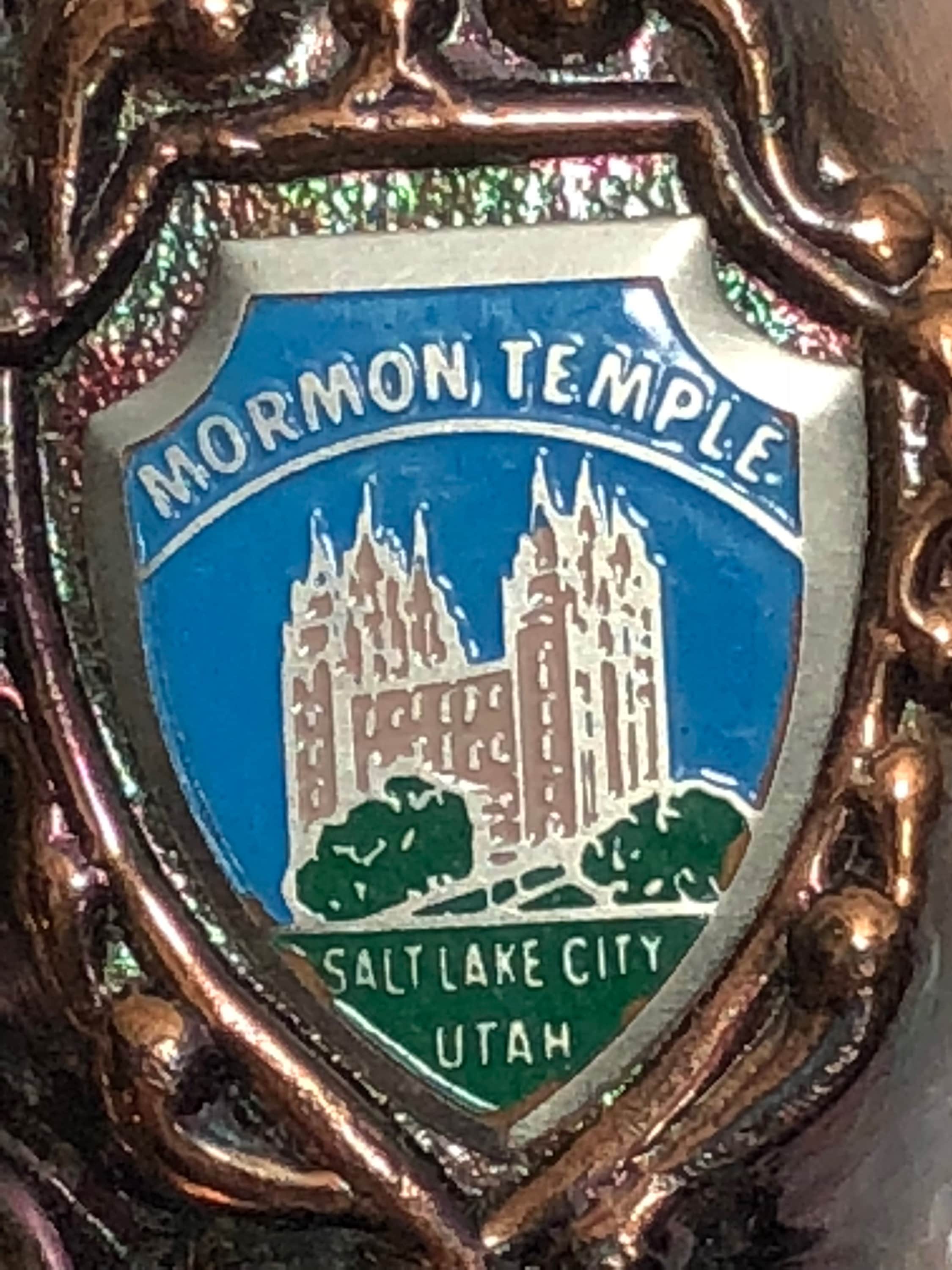 Vintage Mormon Temple Salt Lake City Cast Metal Horse | Etsy