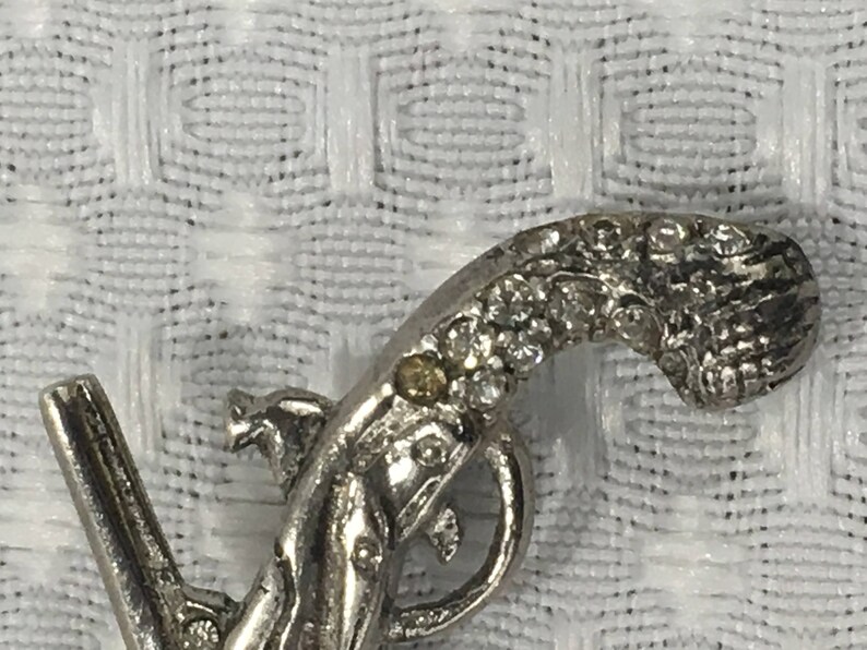 Vintage Sterling Silver Dueling Crossed Pistol Revolver Pin - Etsy