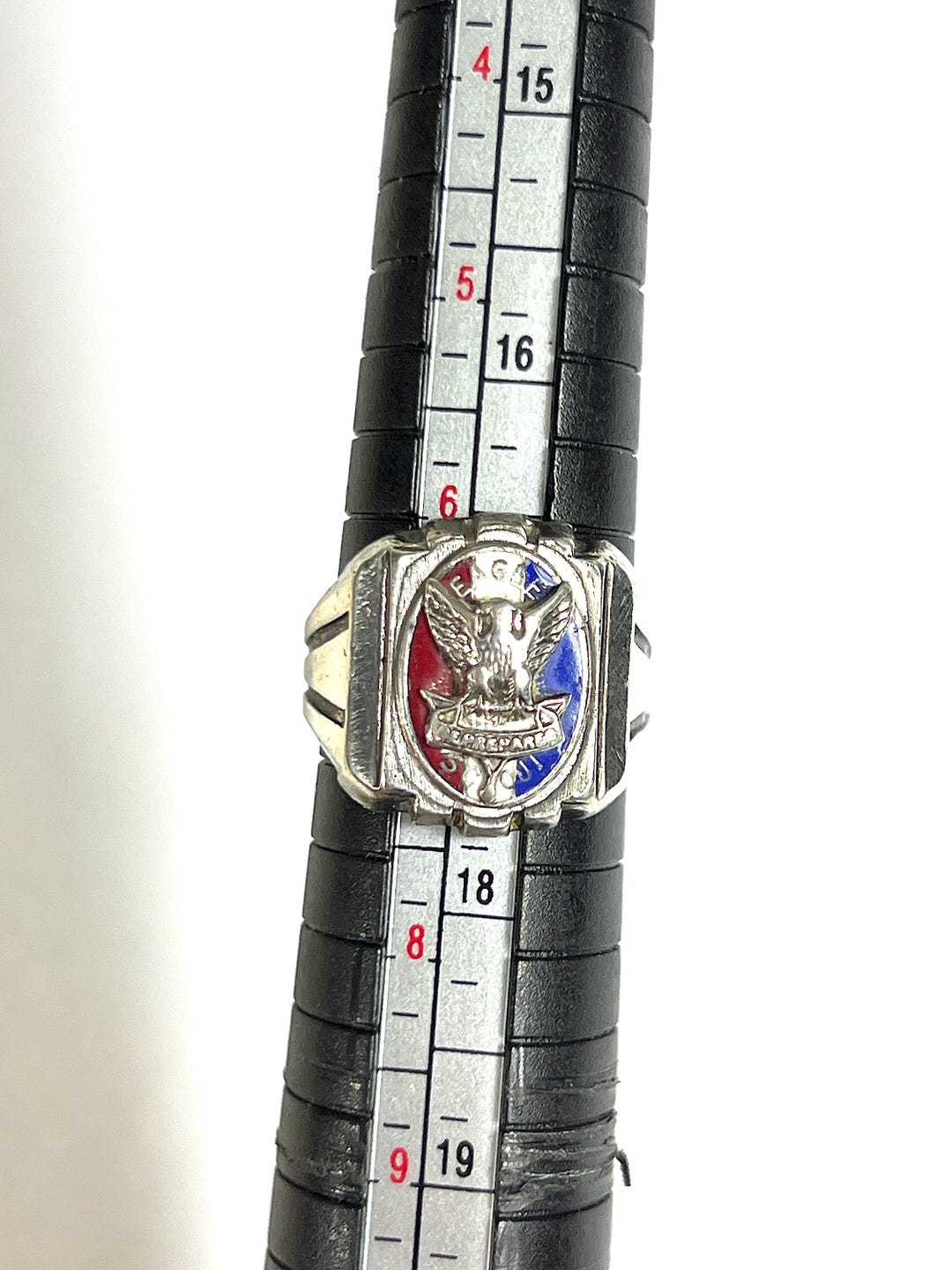 Hard to Find!! 1937 - 1957 Boy Scout BSA Sterling Silver Size 7 Type 2b ...
