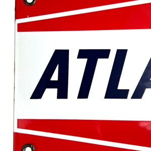 MINT 1950s Atlantic Gas Porcelain Pump Plate Gas Oil Sign - Etsy
