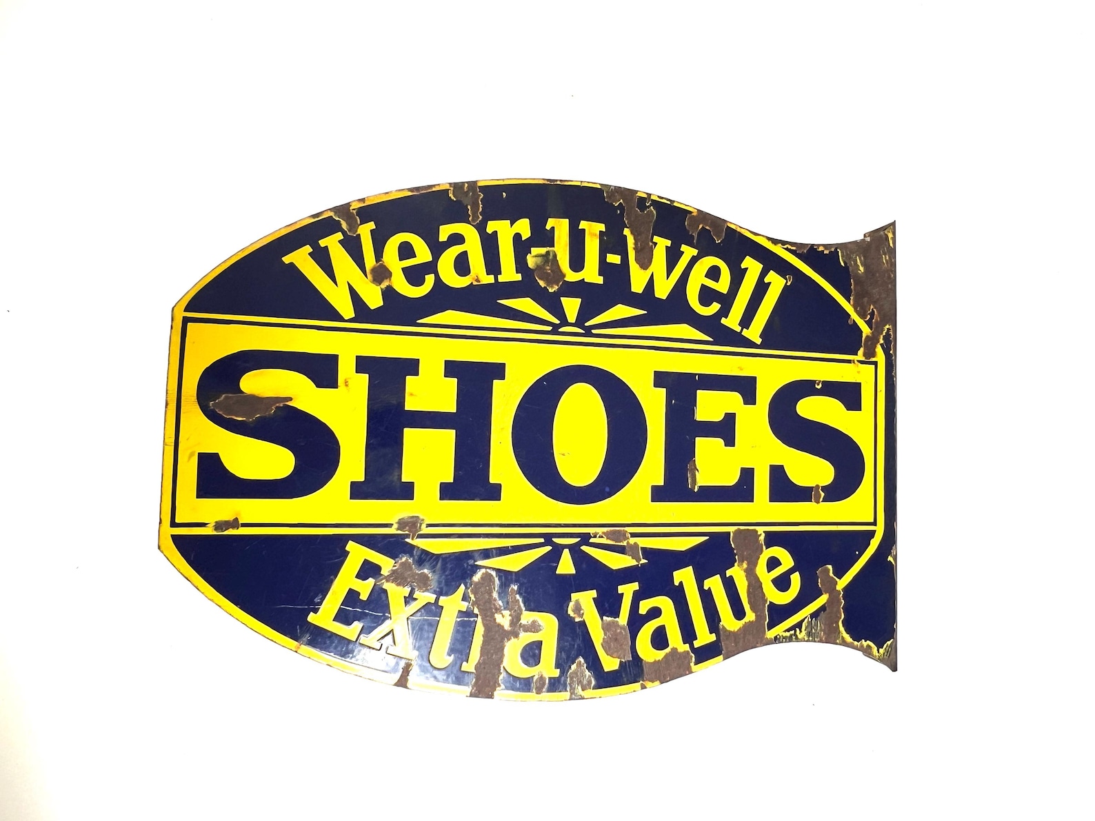 RARE 1920s - 1930s Antique Wear-u-well Shoes Double Sided Flange ...