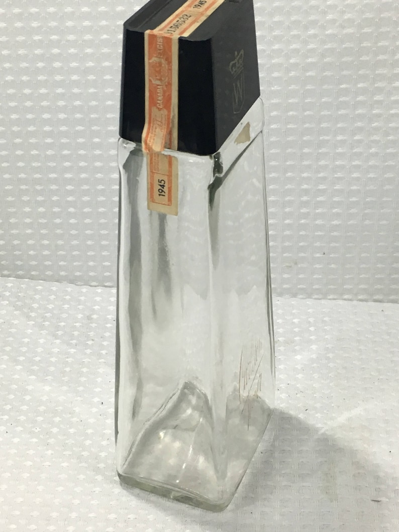 Vintage 1945 Hiram Walker & Sons Carleton Tower Canadian Whiskey Bottle ...
