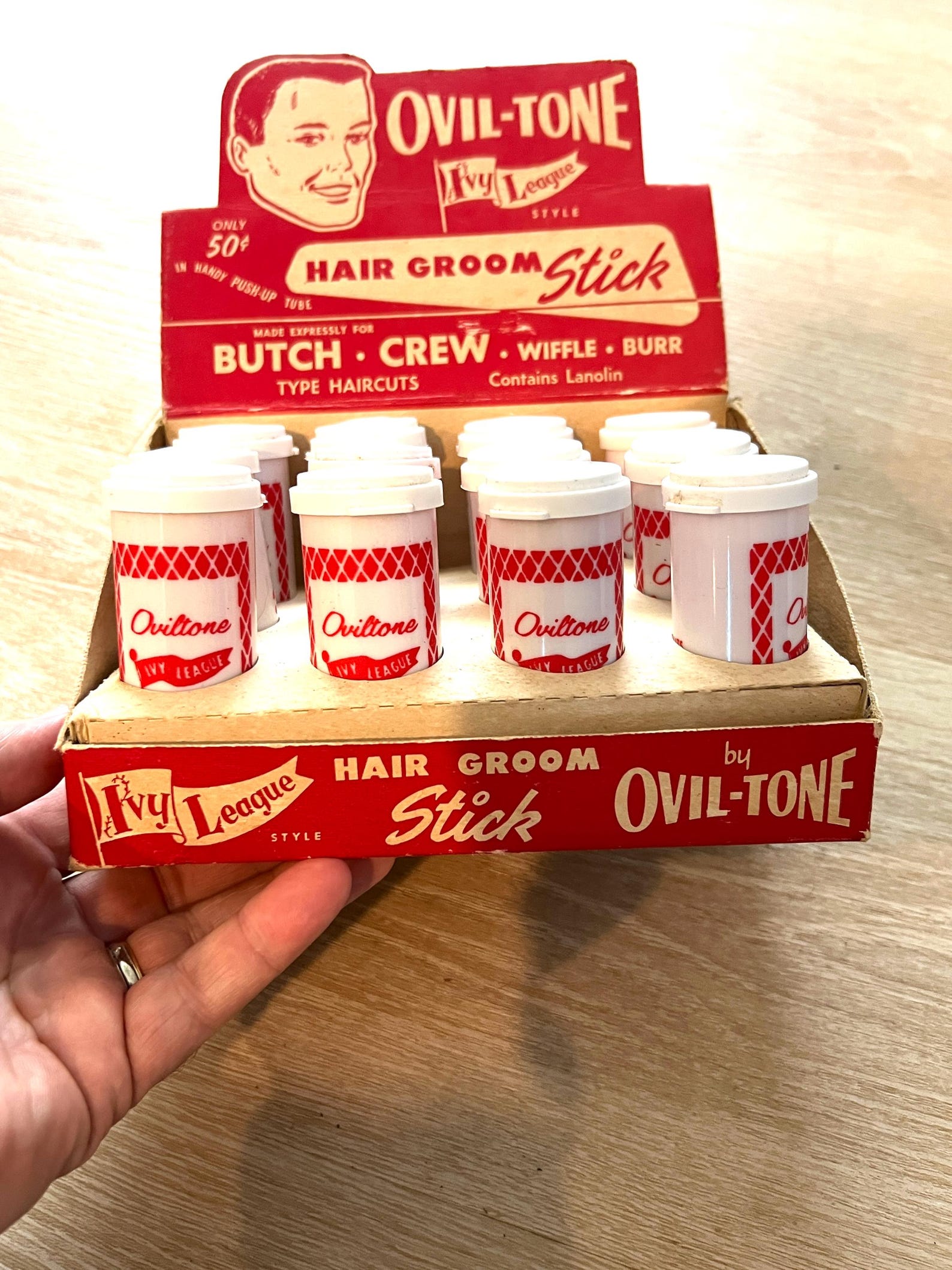 RARE New Old Stock (NOS) Ovil-tone Hair Groom Stick Store Display ...
