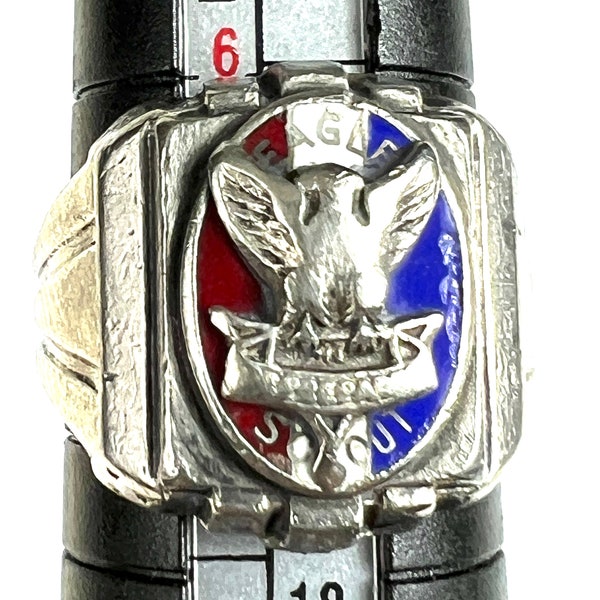 Sterling Eagle Scout Ring - Etsy