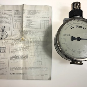 Vintage Lehmann & Michels Germany Pi-meter Mean Pressure Engine ...