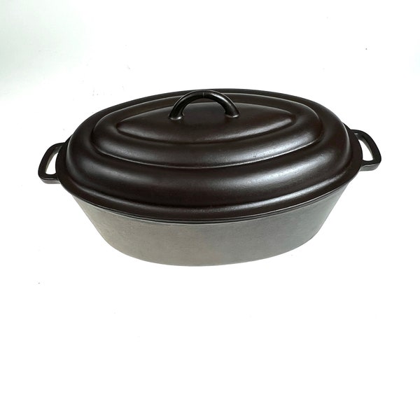 Cast Iron Oval Roaster - Etsy