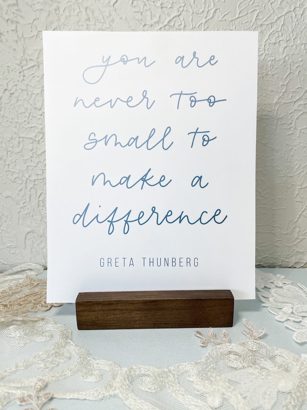 You Are Never Too Small to Make A Difference Digital Print - Etsy UK