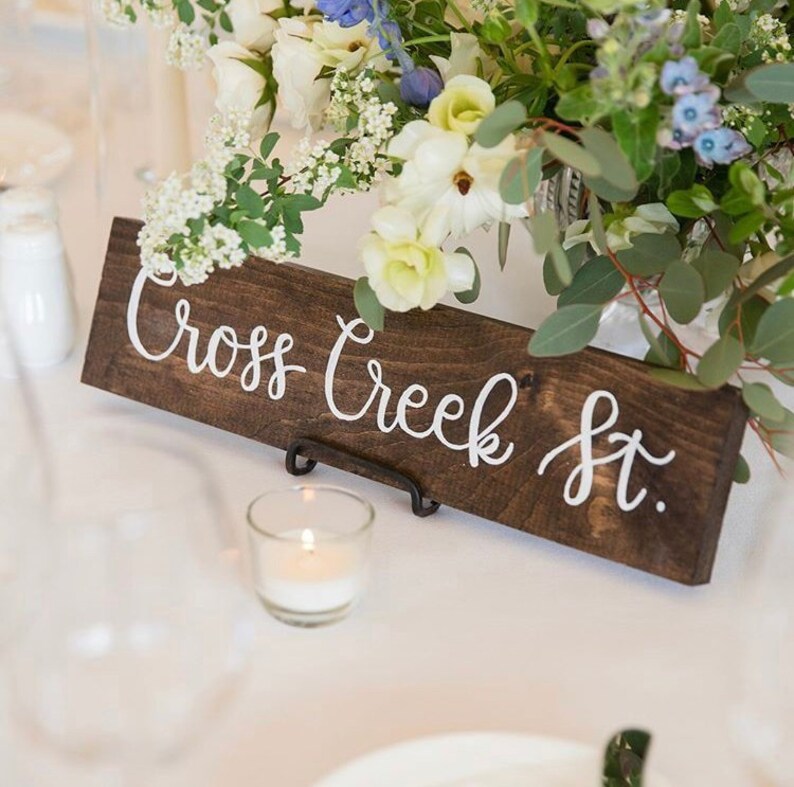Custom Lettered Wood Signs - Wedding Table, Marriage, Baby, Special ...