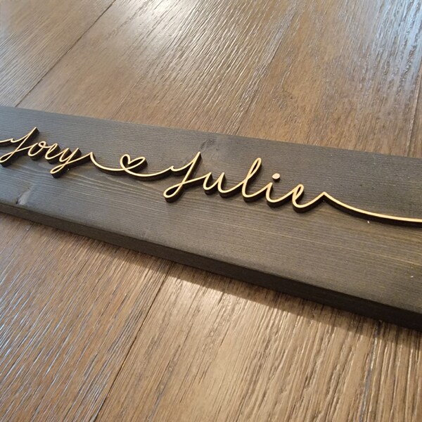 Couple Name Sign - Etsy