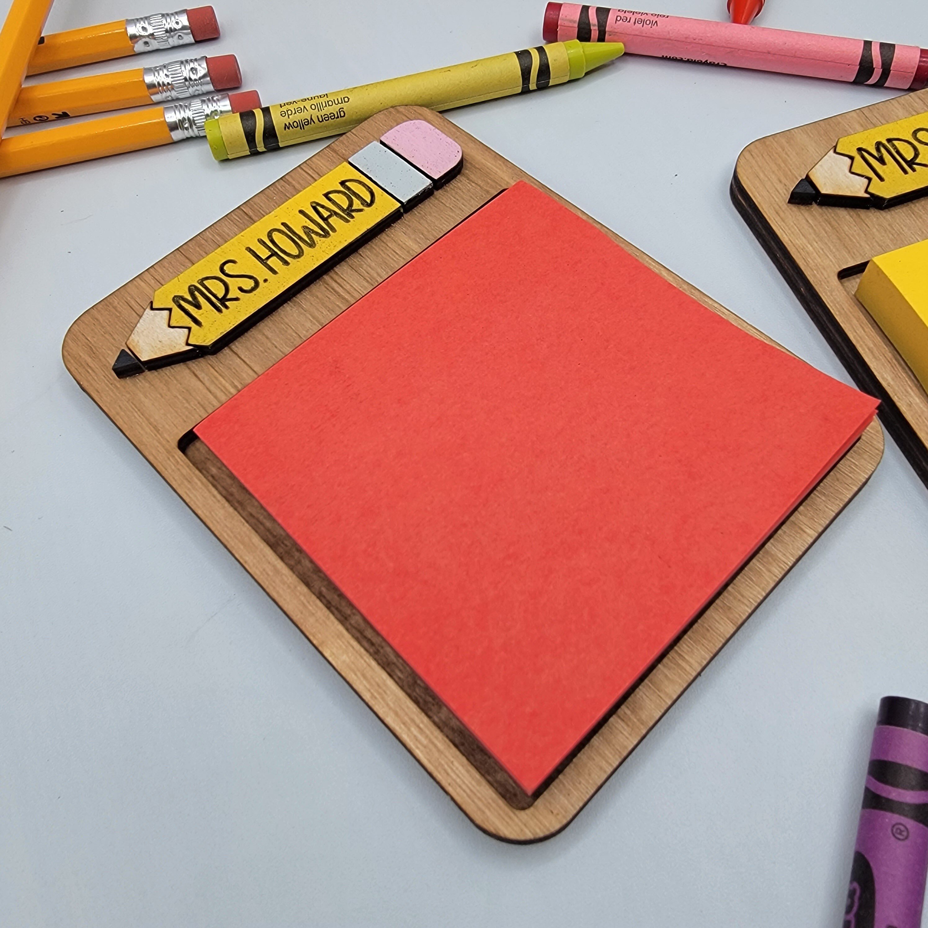 Teacher Sticky Note Holder Teacher Note Holder Desk - Etsy