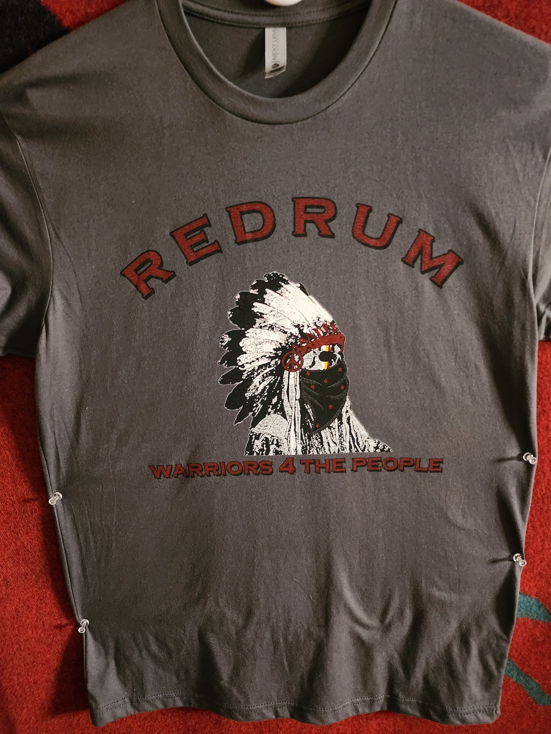 Distressed Redrum Gray Warriors for the People - Etsy
