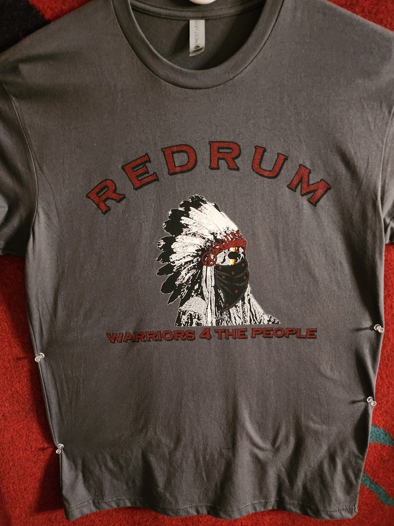 Distressed Redrum Gray Warriors for the People - Etsy