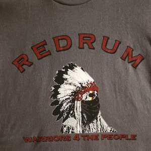 Distressed Redrum Gray Warriors for the People - Etsy