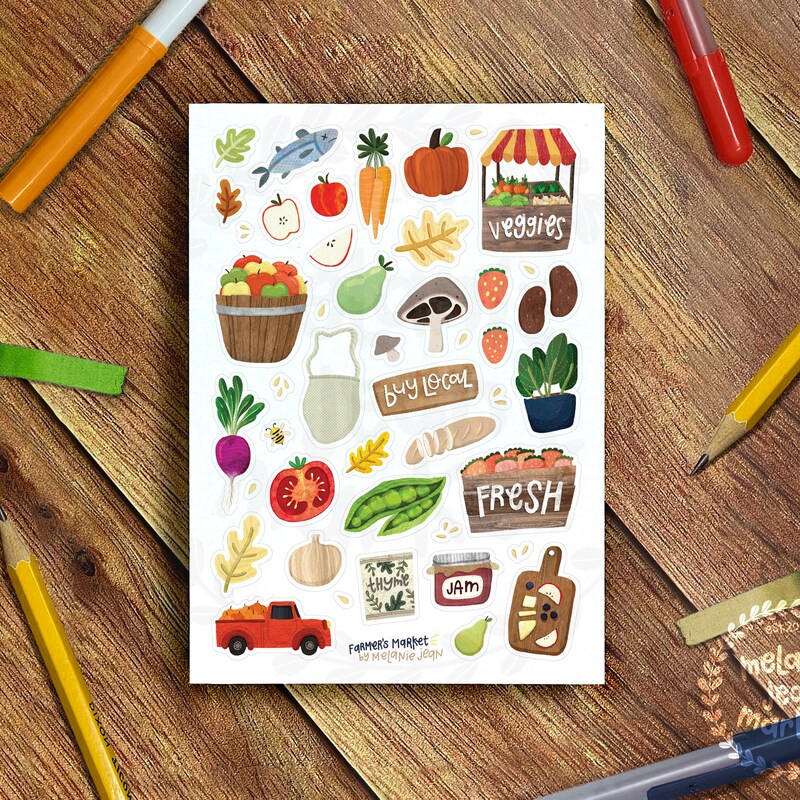 Farmer Sticker - Etsy