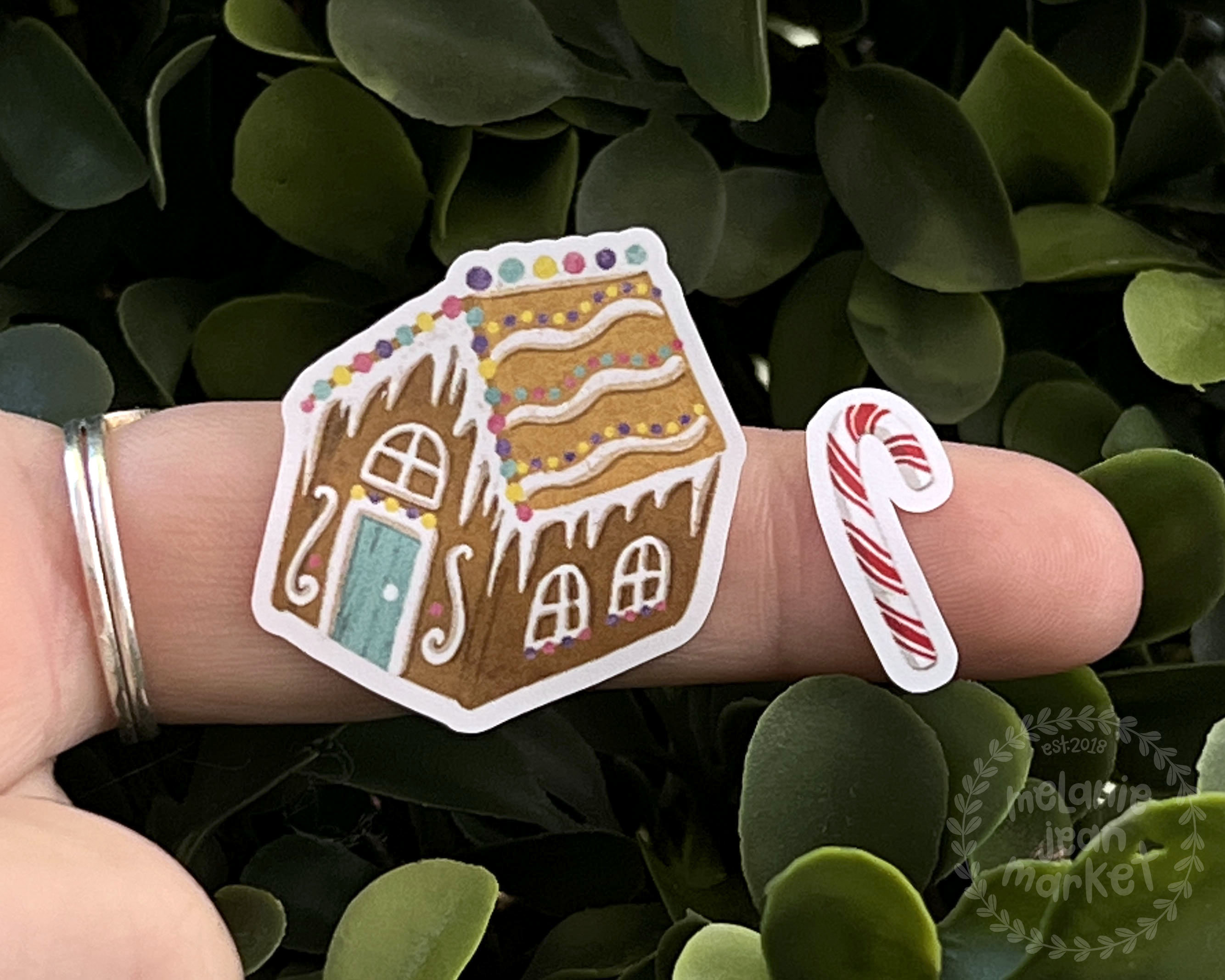 Gingerbread Houses Sticker Sheet Christmas Sticker Sheet - Etsy