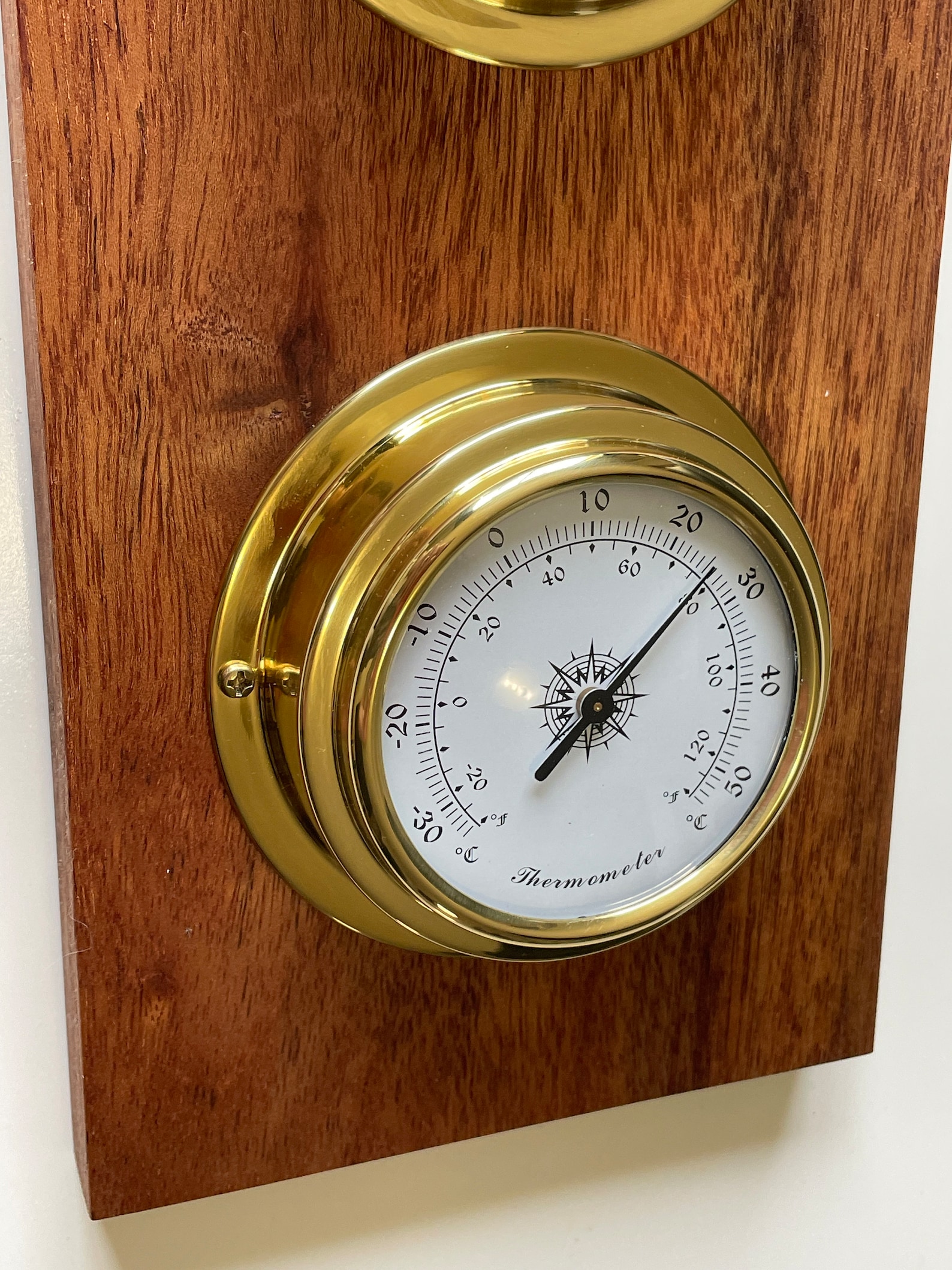 Weather Station - Clock Barometer Hygrometer Thermometer - Solid ...