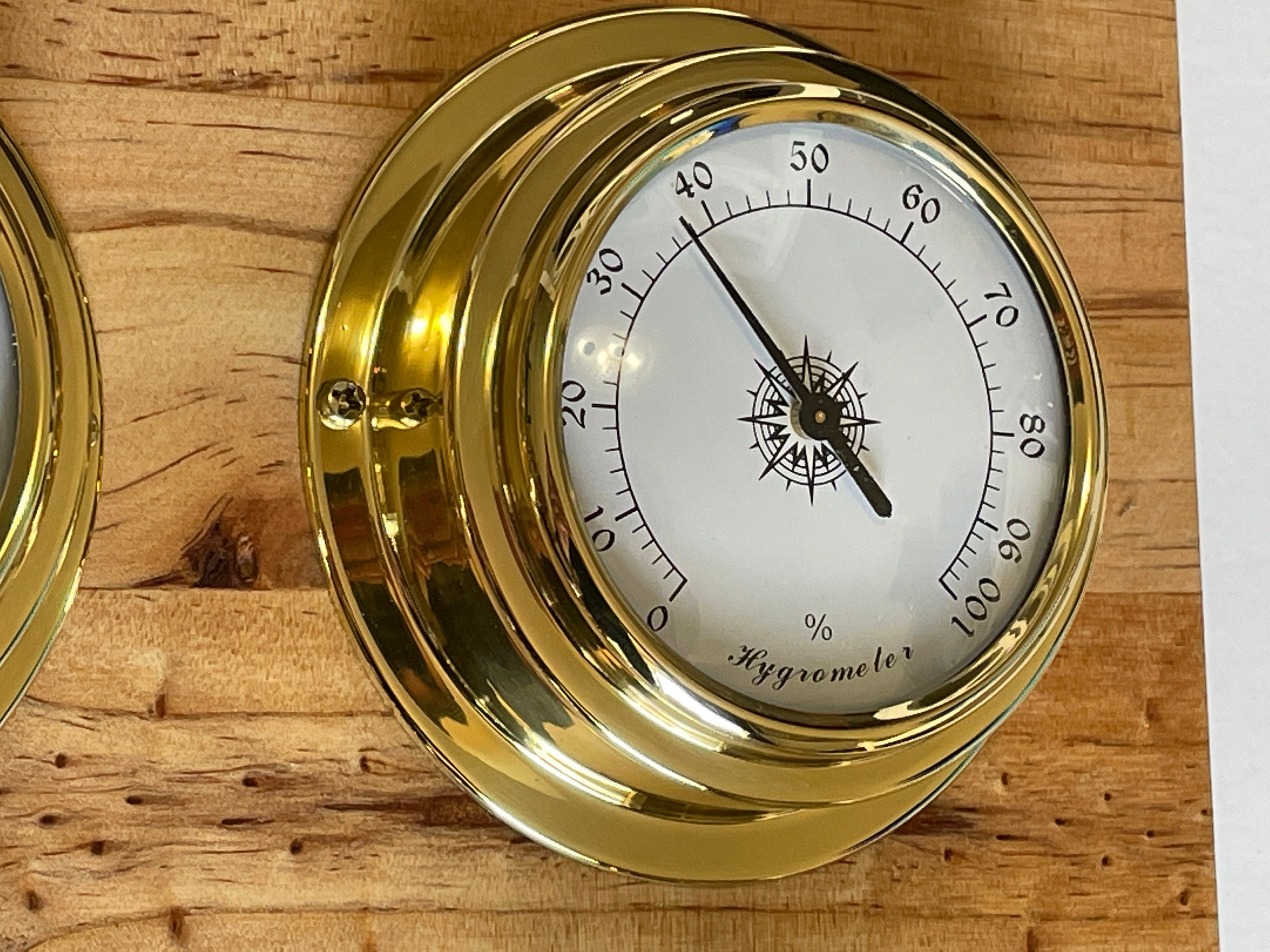 Weather Station Barometer Clock Hygrometer Thermometer - Etsy