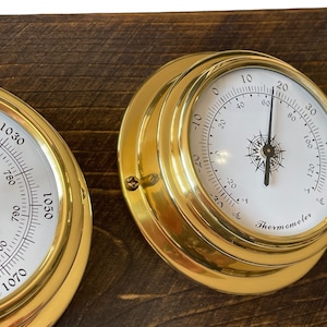 Weather Station - Tide Clock Barometer Hygrometer Thermometer Clock ...