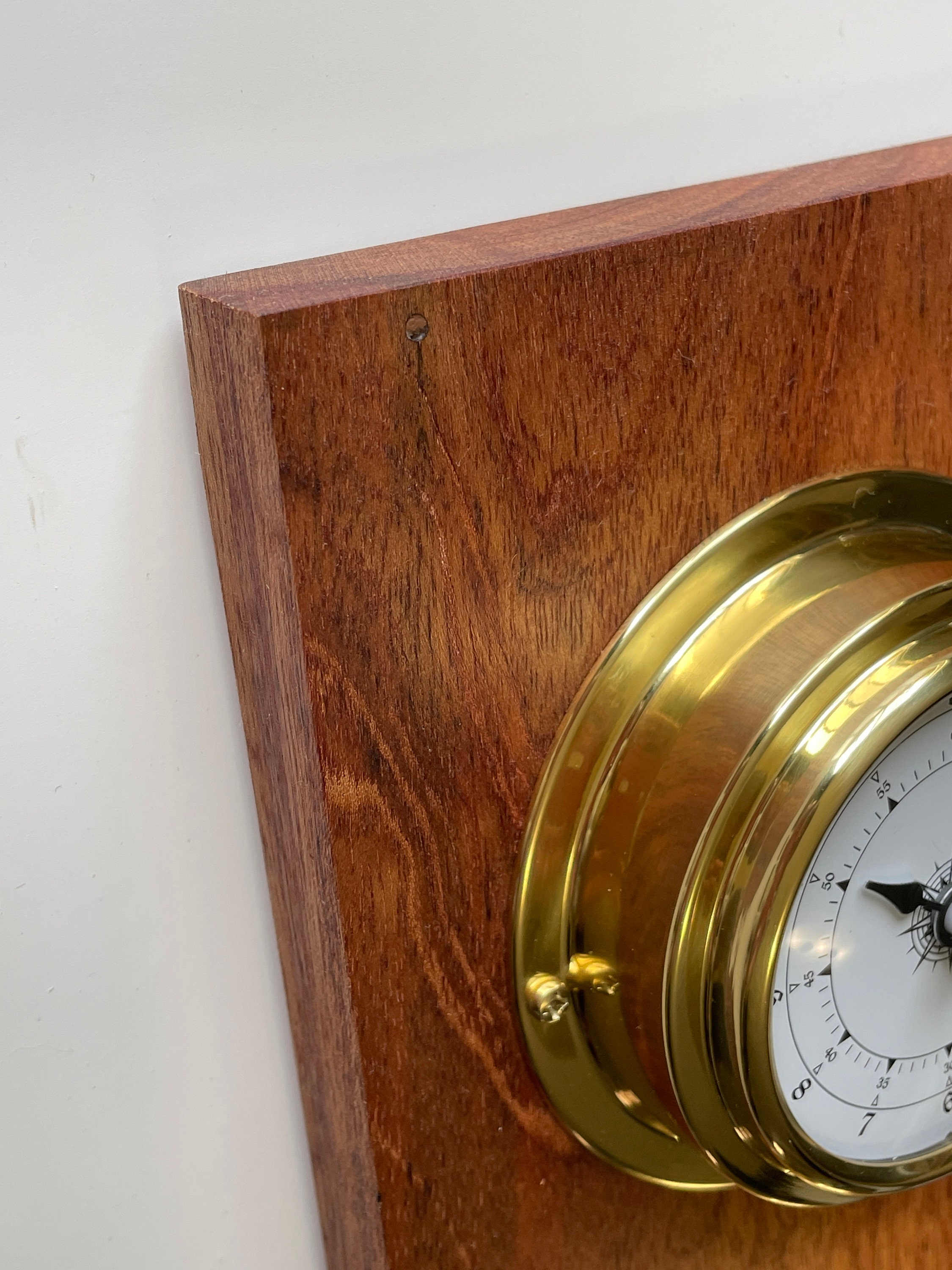 Weather Station - Clock Barometer Hygrometer Thermometer - Solid ...