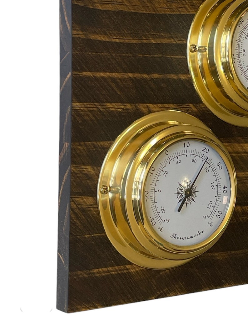 Weather Station - Tide Clock Barometer Hygrometer Thermometer Clock ...