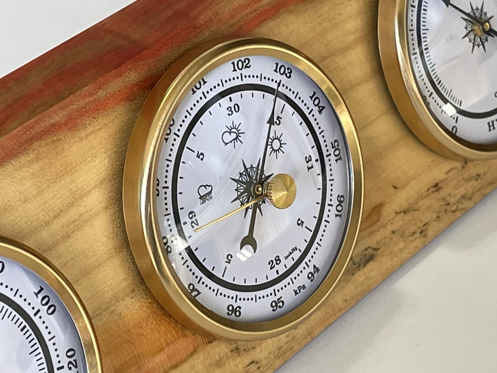 Weather Station Desktop Barometer Hygrometer Thermometer | Etsy