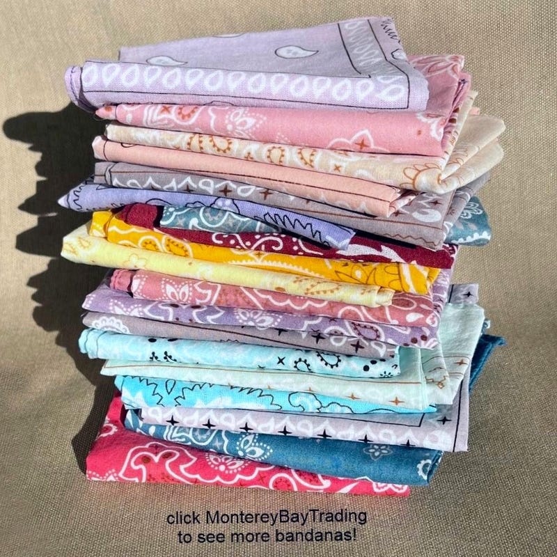 Pink Bandanas - Etsy