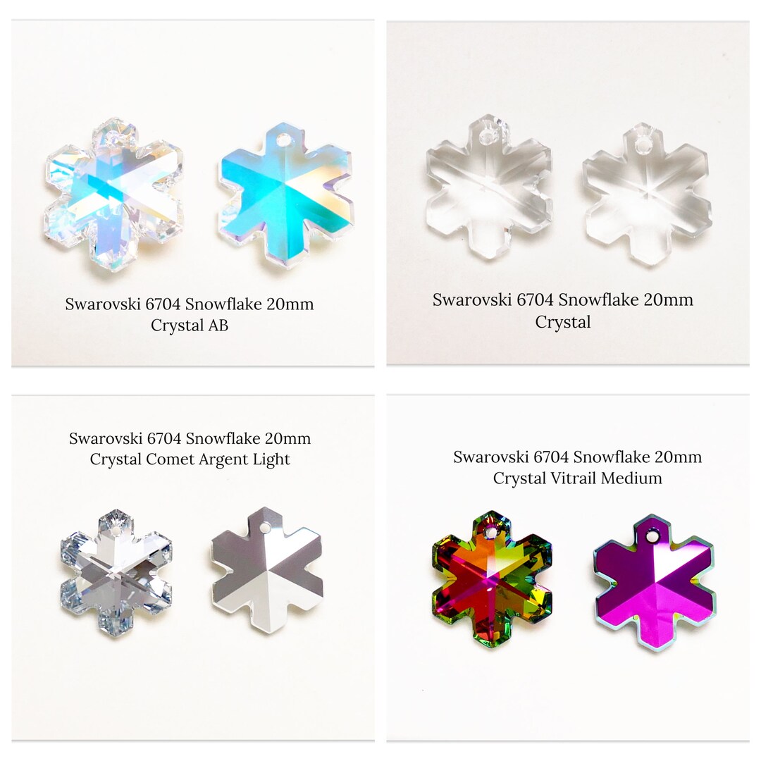 Swarovski Snowflake 20mm Crystal Aurore Boreale Comet Argent Light ...