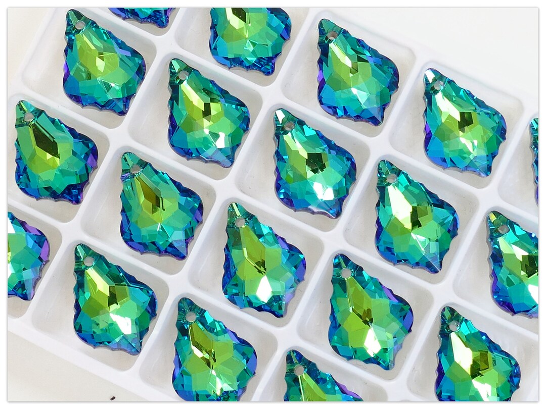 Baroque Sphinx Crystal 16mm 22mm Pendant Turquoise Crystal Multicolor ...